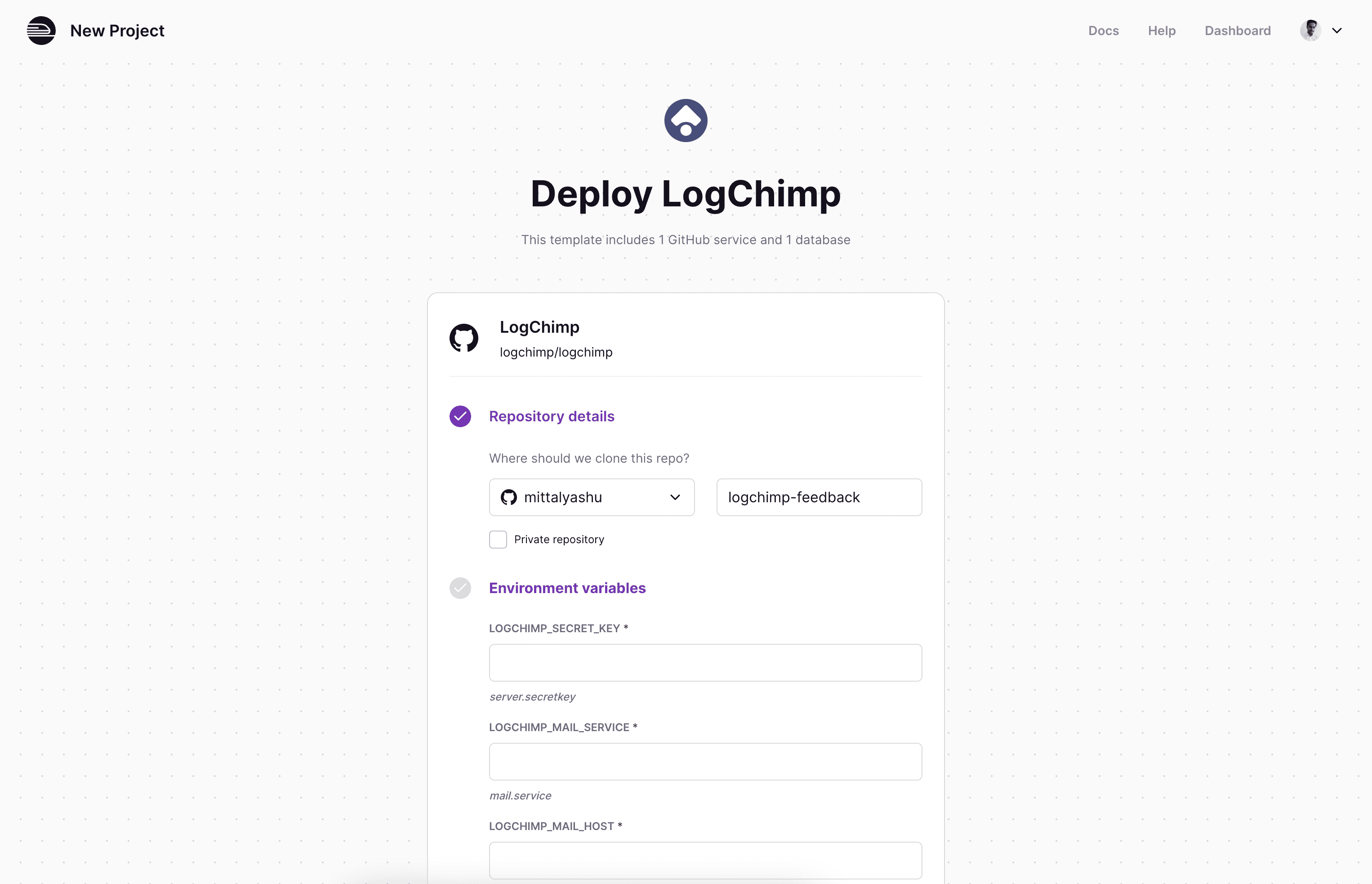 How to deploy LogChimp on Railway? - LogChimp